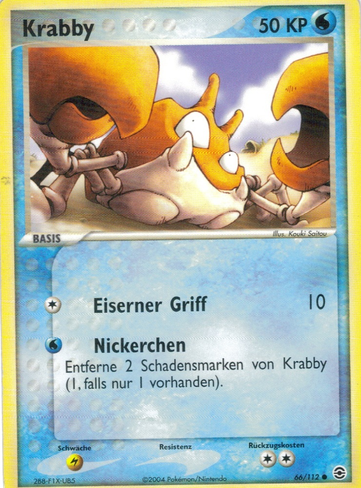 Krabby 66/112 - Wert, Bild & Seltenheit | Pokemonkarte.de