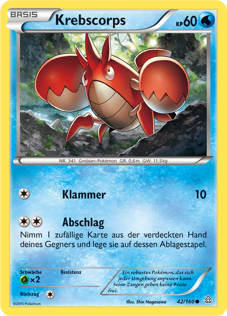 Krebscorps 42/160 - Wert, Bild, Künstler & Seltenheit | Pokemonkarte.de