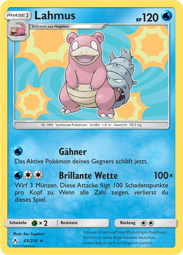 Lahmus 43/214 - Wert, Bild & Seltenheit | Pokemonkarte.de