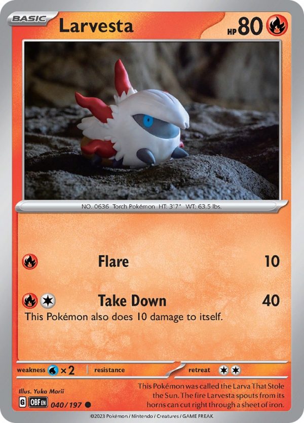 Larvesta 040/197 - Wert, Bild & Seltenheit | Pokemonkarte.de