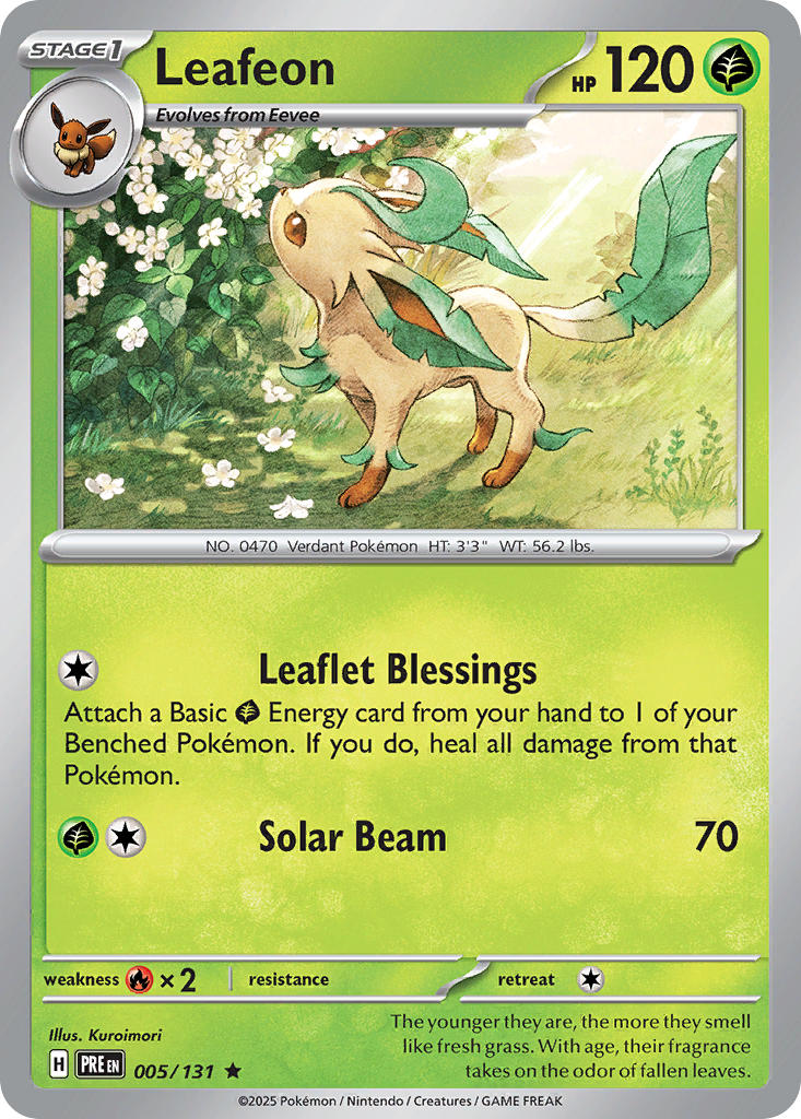 Leafeon 005/131 - Wert, Bild & Seltenheit | Pokemonkarte.de
