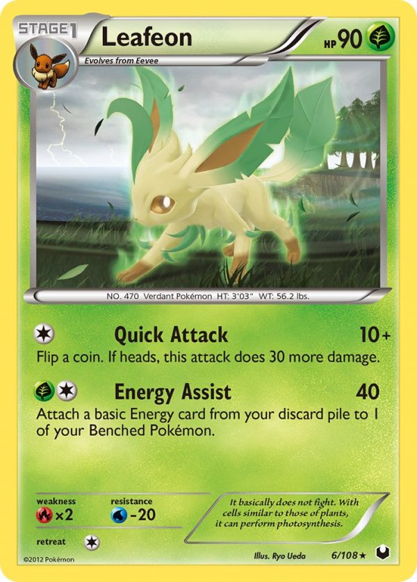 Leafeon 6/108 - Wert, Bild & Seltenheit | Pokemonkarte.de
