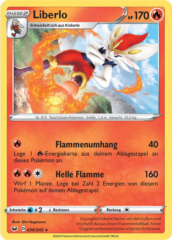 Liberlo VMAX 036/192 - Wert, Bild & Seltenheit | Pokemonkarte.de