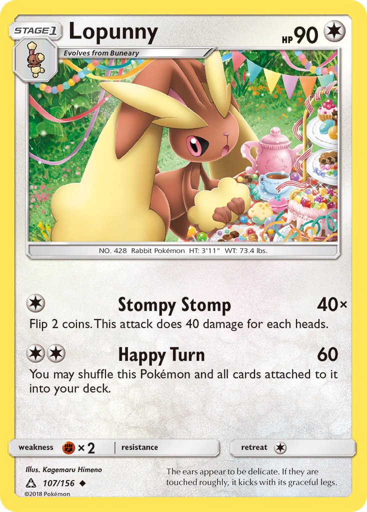 Lopunny 107/156 - Wert, Bild & Seltenheit | Pokemonkarte.de
