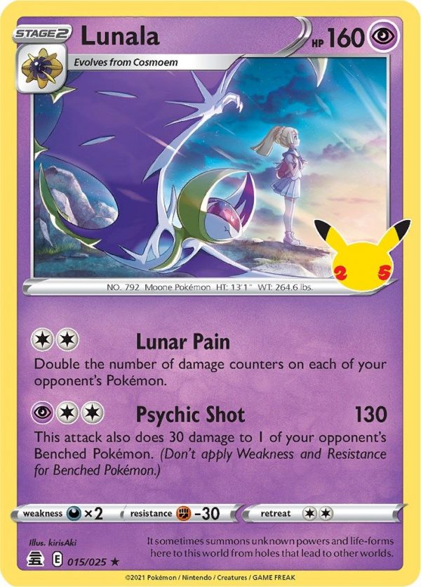 Lunala 015/025 - Wert, Bild & Seltenheit | Pokemonkarte.de