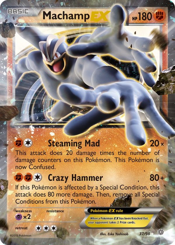 Machamp-EX 37/98 - Wert, Bild & Seltenheit | Pokemonkarte.de