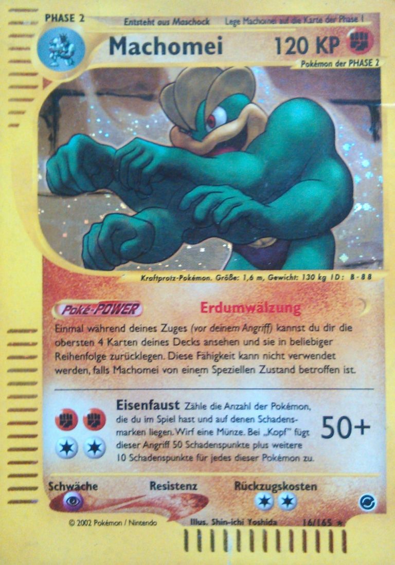 Machomei (#0068) deutsche Pokémon-Karten: Komplette Übersicht mit ...
