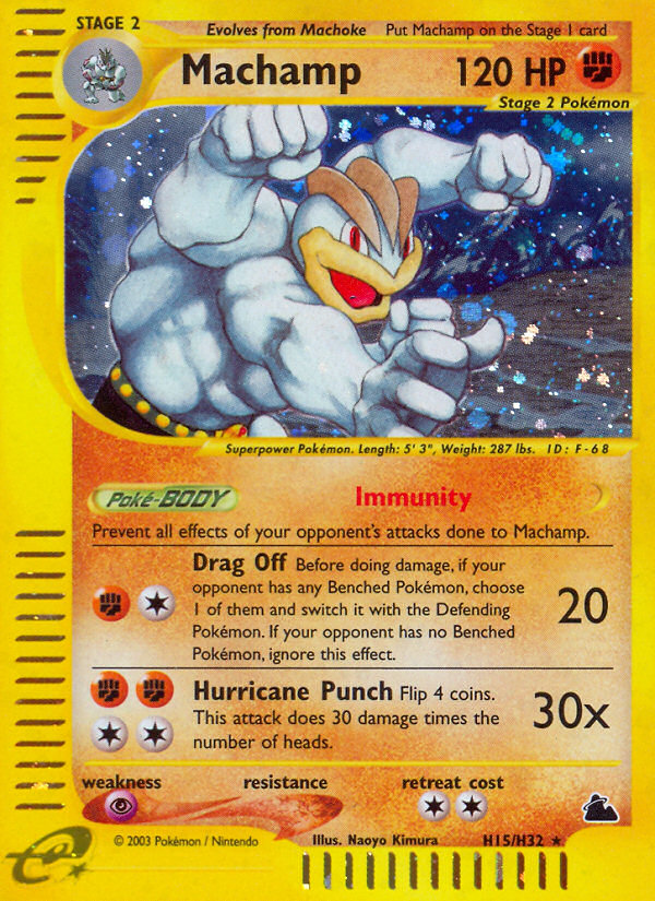 Machamp H15/H32 - Wert, Bild & Seltenheit | Pokemonkarte.de