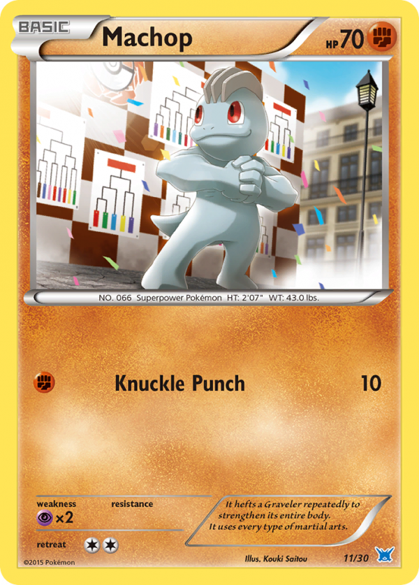 Machop 11/30 - Wert, Bild & Seltenheit | Pokemonkarte.de