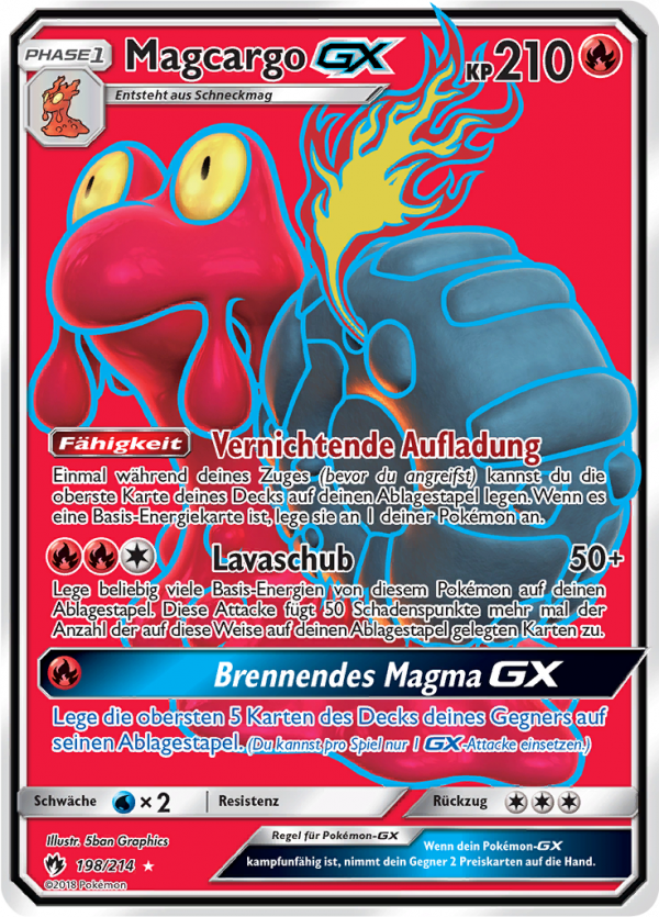 Magcargo-GX 198/214 - Wert, Bild & Seltenheit | Pokemonkarte.de