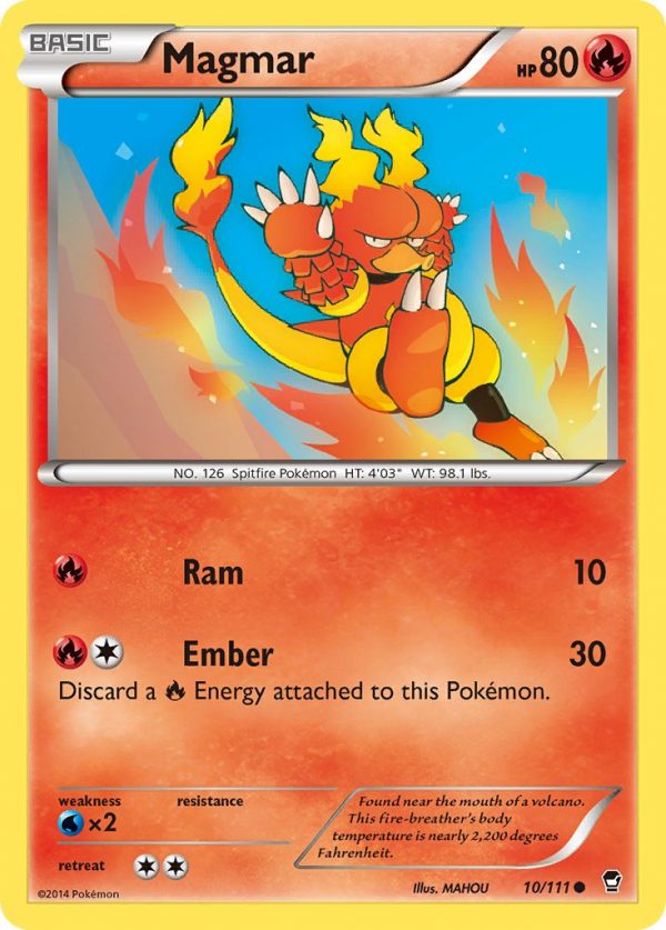 Magmar 10/111 - Wert, Bild & Seltenheit | Pokemonkarte.de