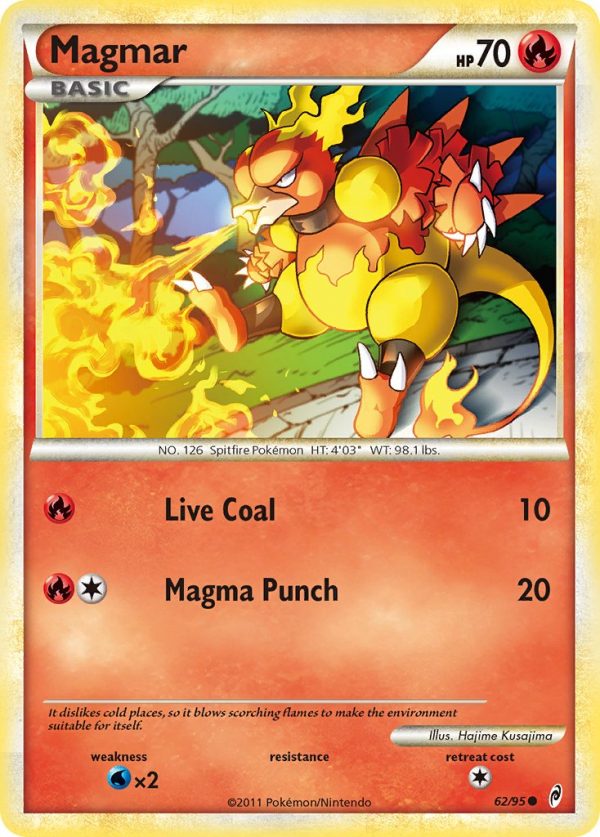 Magmar 62/95 - Wert, Bild & Seltenheit | Pokemonkarte.de