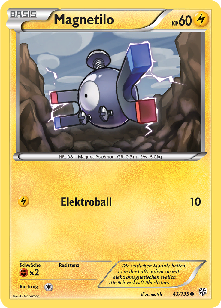 Magnetilo 43/135 - Wert, Bild & Seltenheit | Pokemonkarte.de