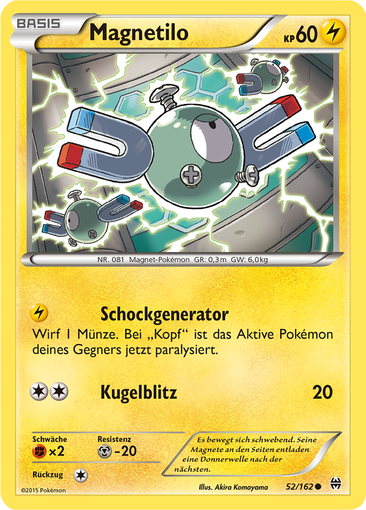 Magnetilo 52/162 - Wert, Bild & Seltenheit | Pokemonkarte.de