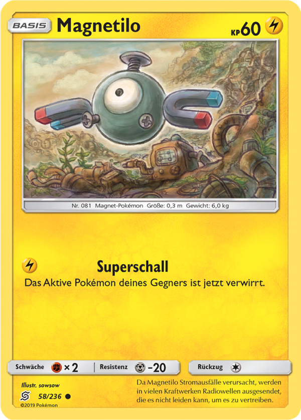 Magnetilo 58/236 - Wert, Bild & Seltenheit | Pokemonkarte.de