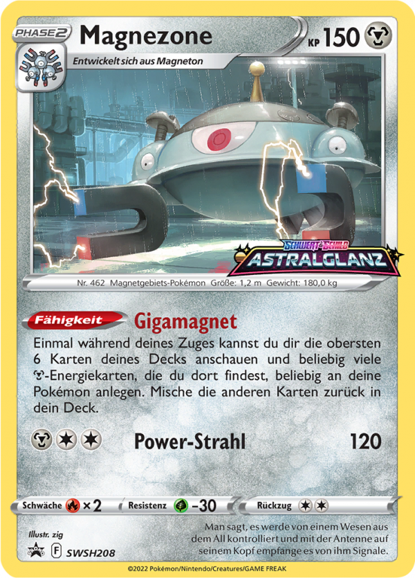 Magnezone SWSH208 - Wert, Bild & Seltenheit | Pokemonkarte.de