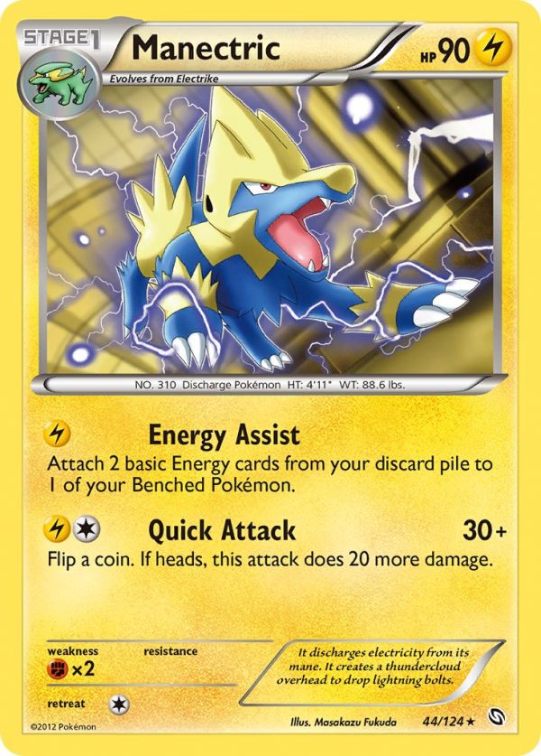 Manectric 44/124 - Wert, Bild, Künstler & Seltenheit | Pokemonkarte.de