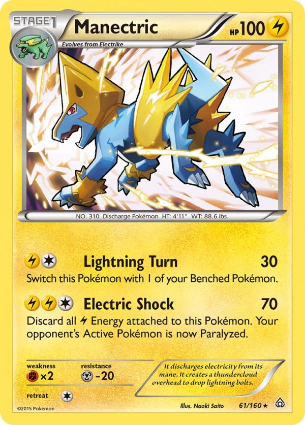 Manectric 61/160 - Wert, Bild, Künstler & Seltenheit | Pokemonkarte.de