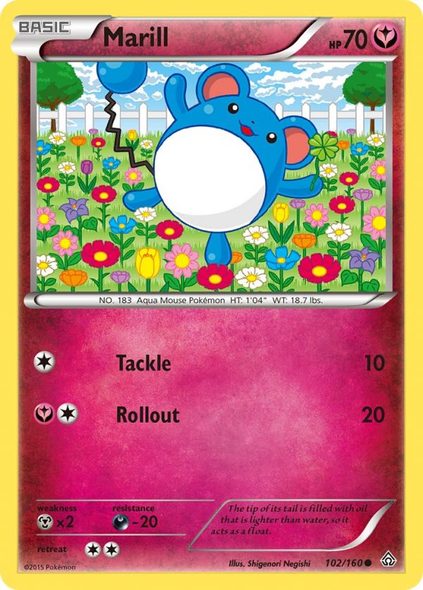 Marill 102/160 - Wert, Bild & Seltenheit | Pokemonkarte.de