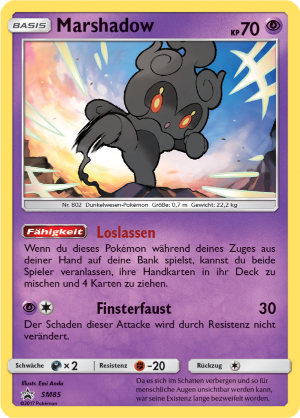 Marshadow SM85 - Wert, Bild & Seltenheit | Pokemonkarte.de