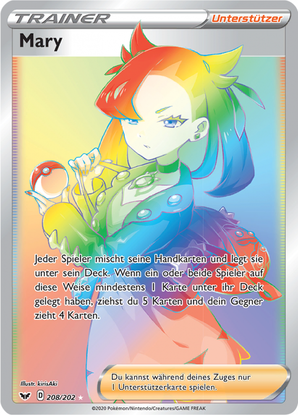 Mary 208/202 - Wert, Bild & Seltenheit | Pokemonkarte.de