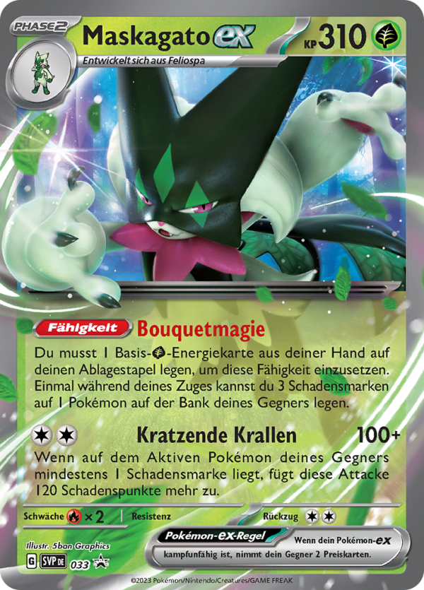 Maskagato-ex 033 - Wert, Bild & Seltenheit | Pokemonkarte.de