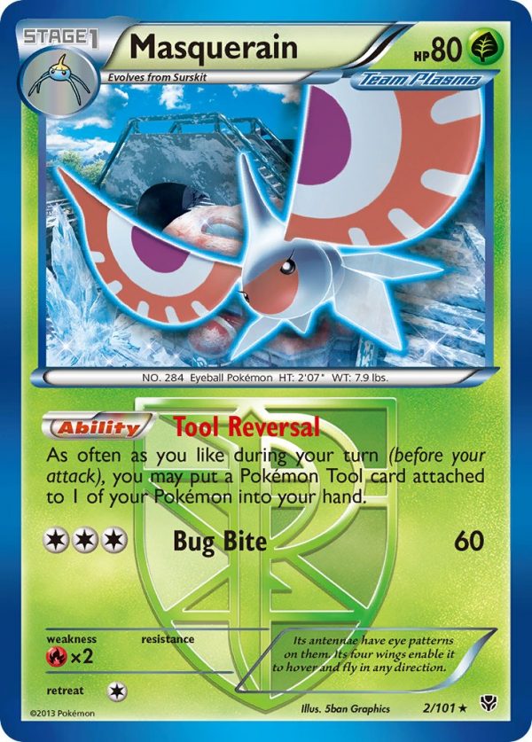 Masquerain 2/101 - Wert, Bild & Seltenheit | Pokemonkarte.de