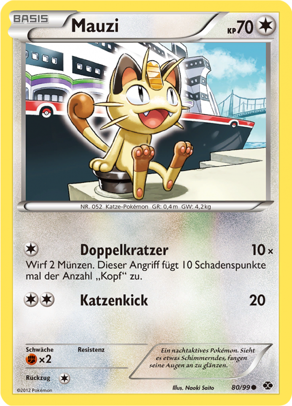 Mauzi 80/99 - Wert, Bild & Seltenheit | Pokemonkarte.de