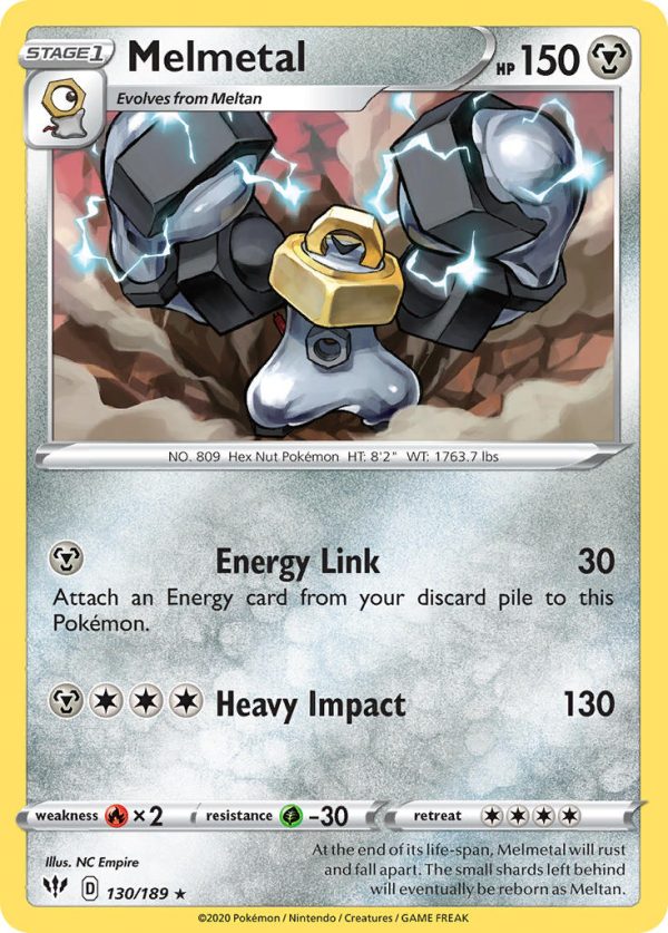 Melmetal 130/189 - Wert, Bild, Künstler & Seltenheit | Pokemonkarte.de