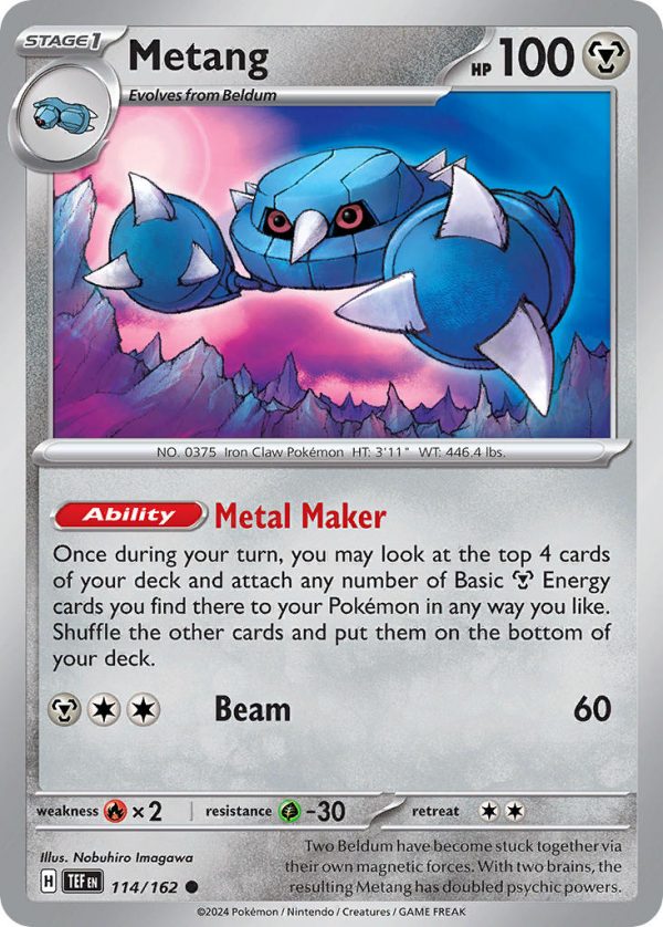 Metang 114/162 - Wert, Bild & Seltenheit | Pokemonkarte.de