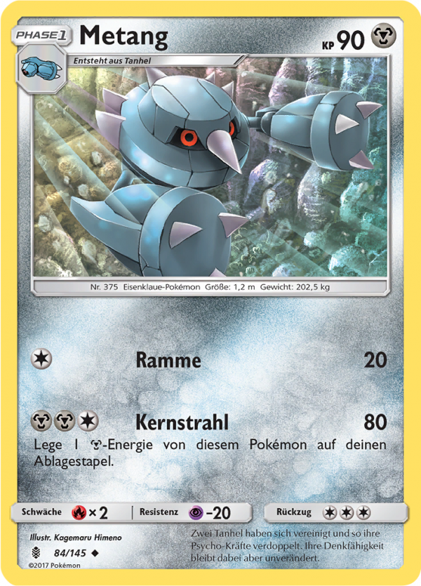 Metang 84/145 - Wert, Bild & Seltenheit | Pokemonkarte.de