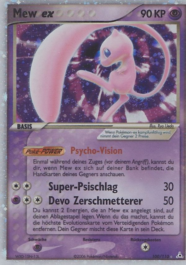 Mew ex 100/110 - Wert, Bild & Seltenheit | Pokemonkarte.de