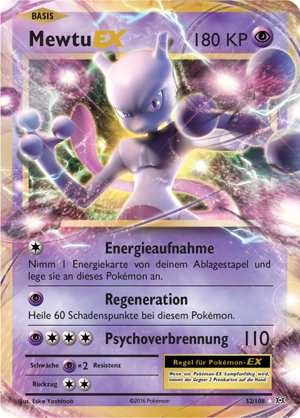 Mewtu-ex 058/182 - Wert, Bild, Künstler & Seltenheit | Pokemonkarte.de