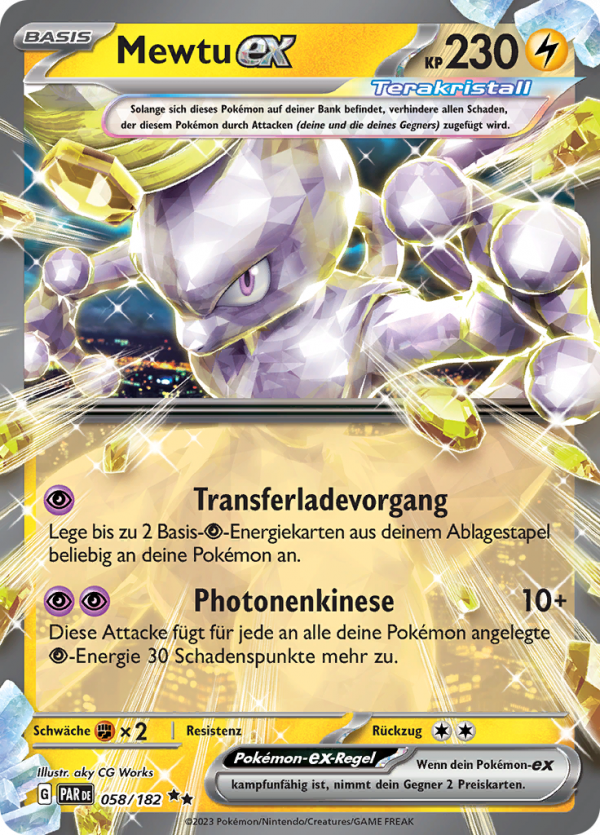 Mewtu-ex 058/182 - Wert, Bild & Seltenheit | Pokemonkarte.de