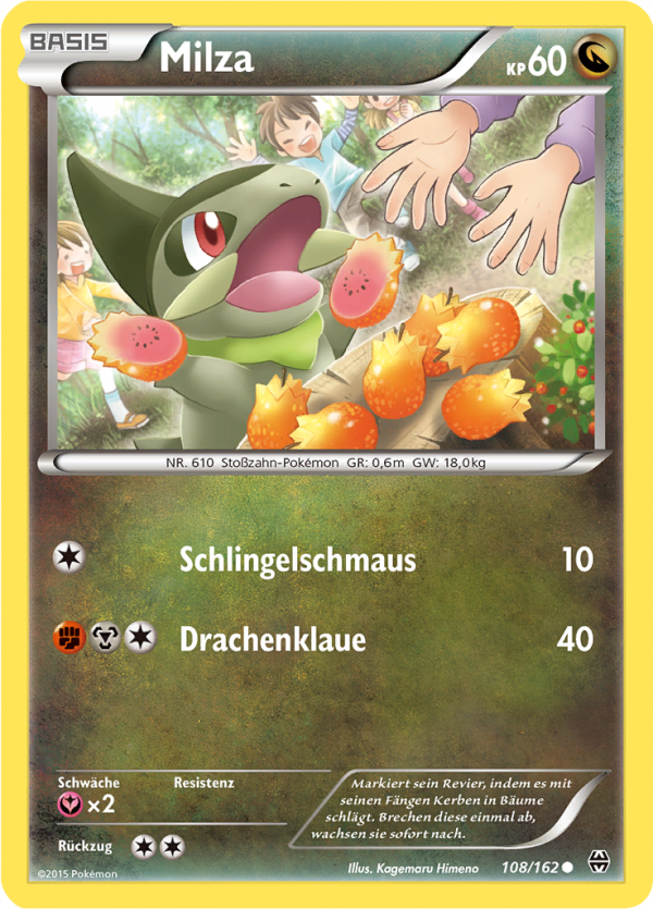 Milza 108/162 - Wert, Bild & Seltenheit | Pokemonkarte.de