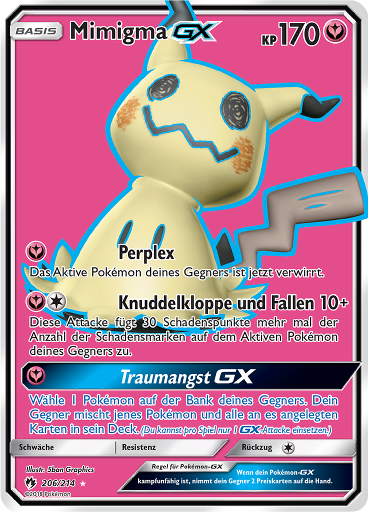 Mimigma-GX 206/214 - Wert, Bild & Seltenheit | Pokemonkarte.de