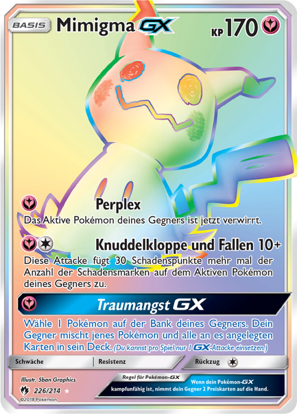 Mimigma-GX 226/214 - Wert, Bild & Seltenheit | Pokemonkarte.de