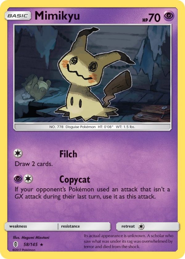 Mimikyu 58/145 - Wert, Bild & Seltenheit | Pokemonkarte.de