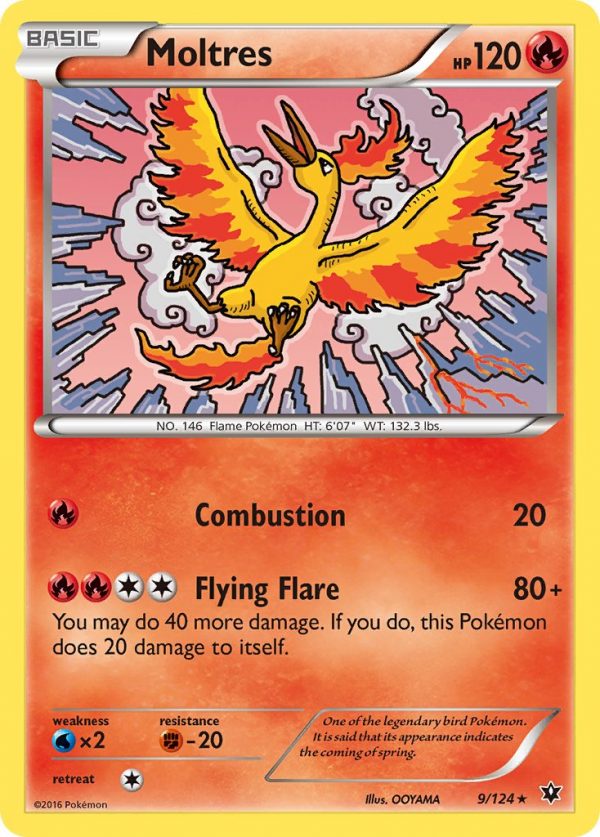 Moltres 9/124 - Wert, Bild, Künstler & Seltenheit | Pokemonkarte.de