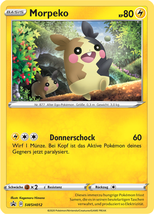 Morpeko SWSH012 - Wert, Bild & Seltenheit | Pokemonkarte.de