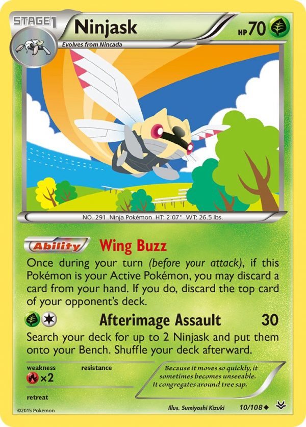 Ninjask 10/108 - Wert, Bild & Seltenheit | Pokemonkarte.de