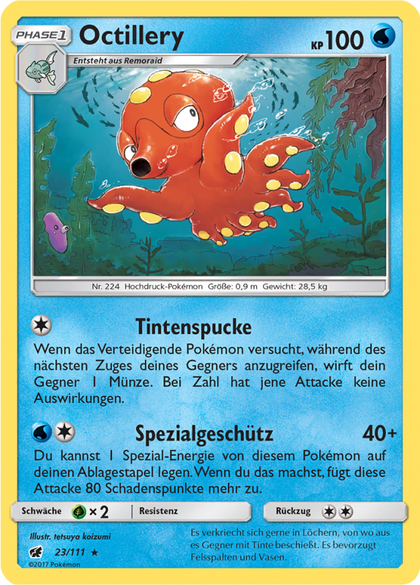 Octillery 23/111 - Wert, Bild & Seltenheit | Pokemonkarte.de