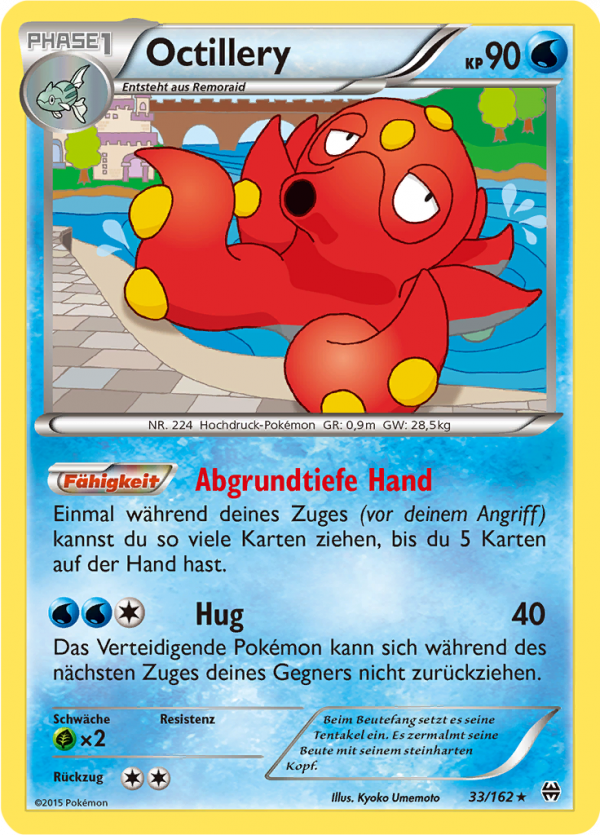Octillery 33/162 - Wert, Bild & Seltenheit | Pokemonkarte.de
