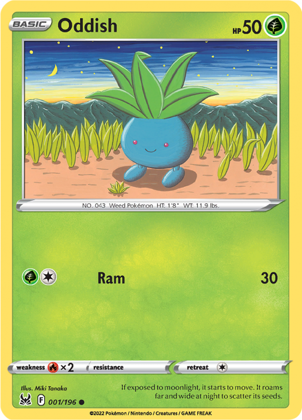 Oddish 001/196 - Wert, Bild & Seltenheit | Pokemonkarte.de