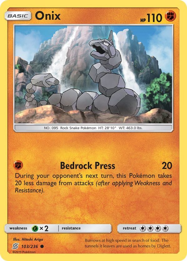 Onix 103/236 - Wert, Bild, Künstler & Seltenheit | Pokemonkarte.de