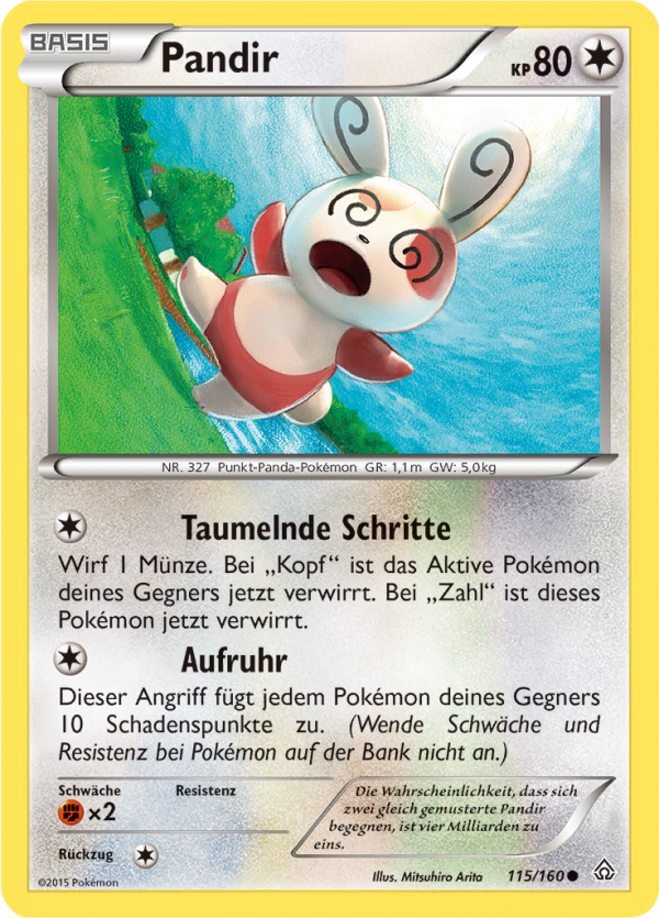Pandir 115/160 - Wert, Bild & Seltenheit | Pokemonkarte.de