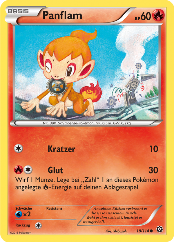 Panflam 18/114 - Wert, Bild & Seltenheit | Pokemonkarte.de