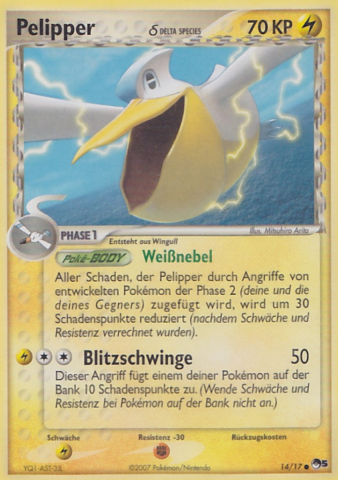 Pelipper δ 14/17 - Wert, Bild & Seltenheit | Pokemonkarte.de