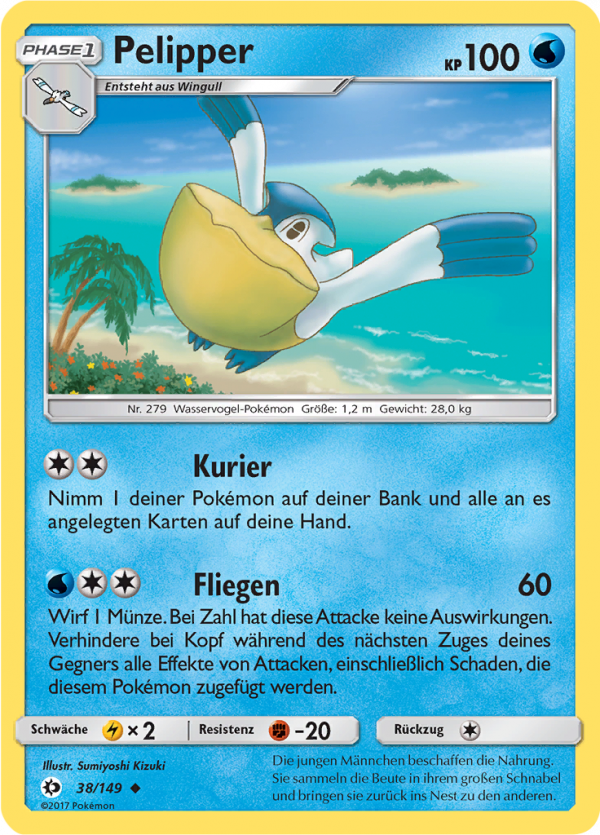 Pelipper 38/149 - Wert, Bild & Seltenheit | Pokemonkarte.de