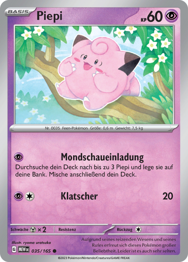 Piepi 035/165 - Wert, Bild & Seltenheit | Pokemonkarte.de